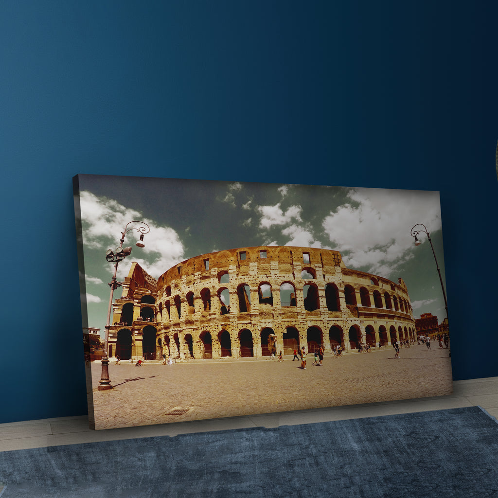 Colosseum Canvas Wall Art - Travel Canvas Wall Art Painting Prints ...