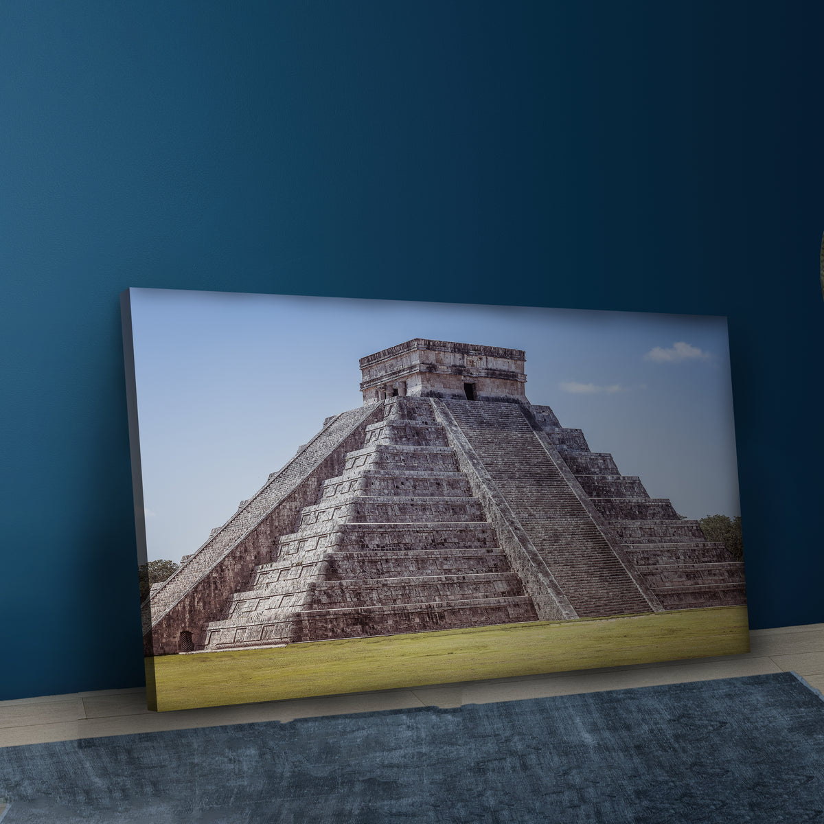 Mayan Pyramid Wall Art - Travel Canvas Wall Art Painting Prints ...