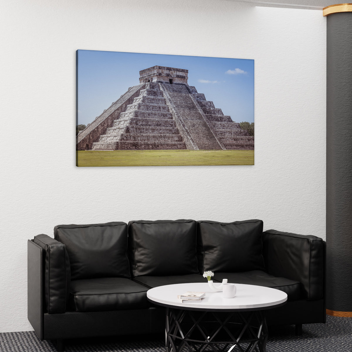 Mayan Pyramid Wall Art - Travel Canvas Wall Art Painting Prints ...