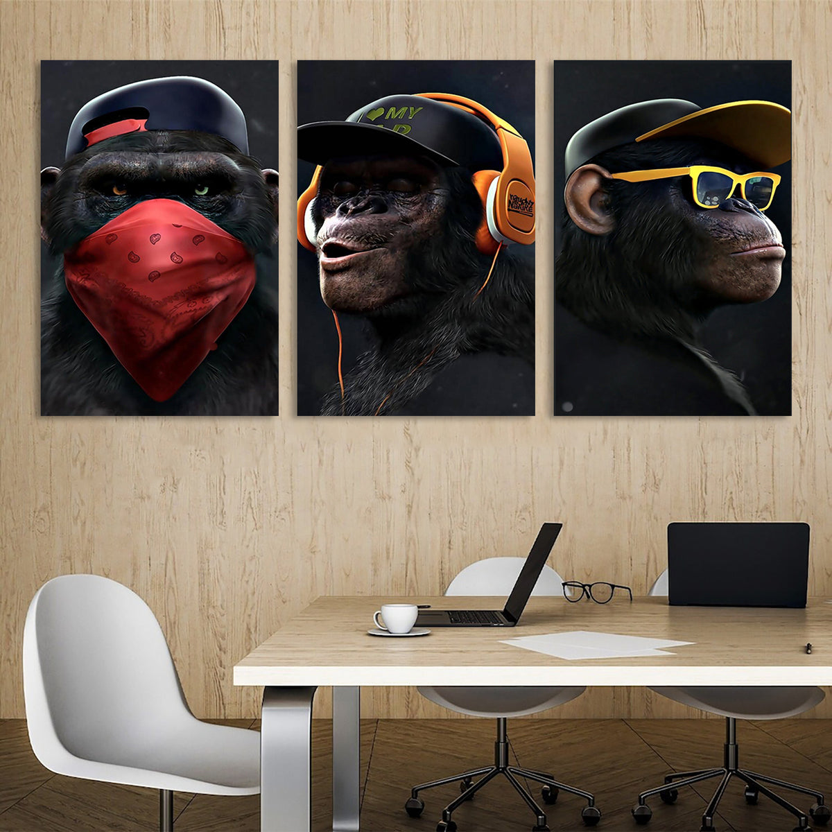 Monkey Swag - Minimalist Canvas Wall Art Painting Prints & Artwork on ...