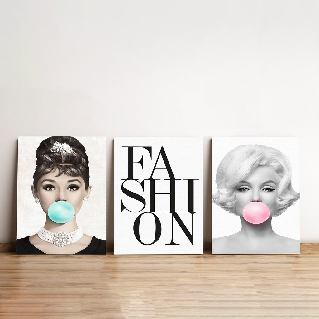 Fashion Models Art - Minimalist Canvas Wall Art Painting Prints ...