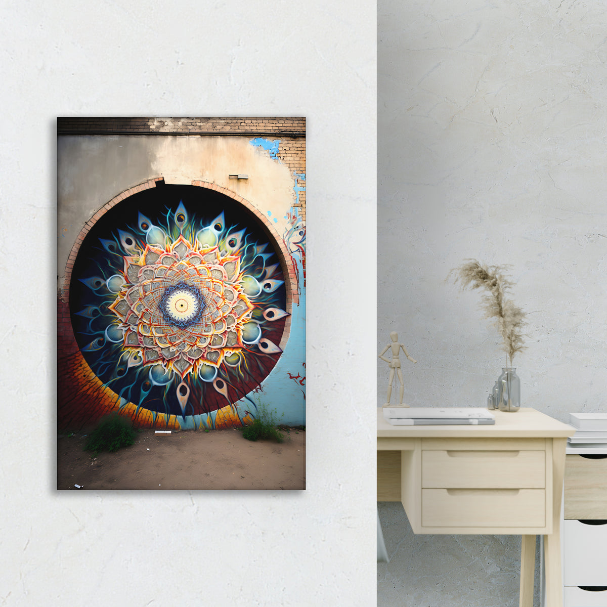 Enchanted Eclipse Mandala Canvas Wall Art Painting Prints & Artwork on ...