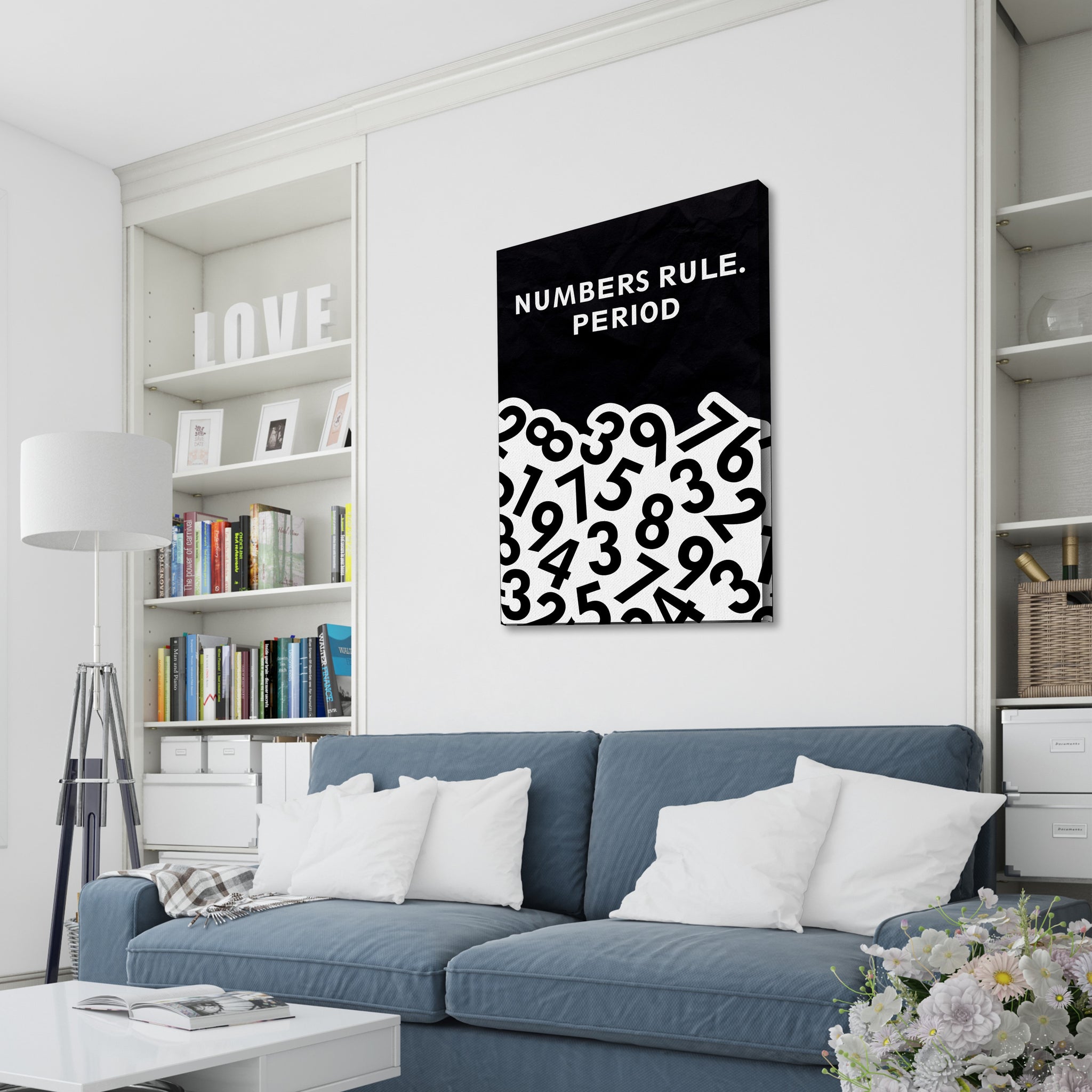 Numbers Rule - Motivational & Inspirational Quotes Canvas Wall Art ...